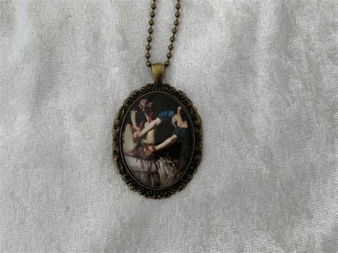 Judith Beheading Holofernes Italian Baroque Art Print Pendant Etsy