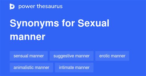 Sexual Manner Synonyms 21 Similar Phrases