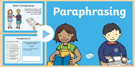 Paraphrasing PowerPoint