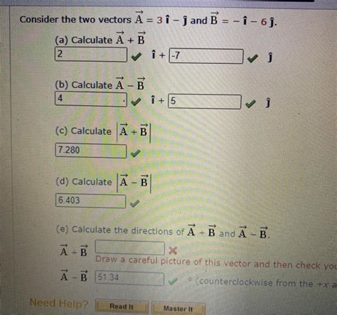 solved consider the two vectors a 3î and b î 6