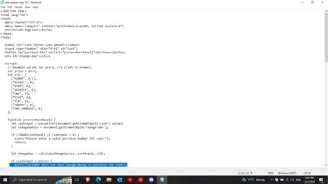 Build A Cash Register Project Build A Cash Register Javascript