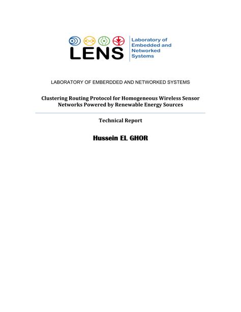 Pdf Clustering Routing Protocol For Homogeneous Wireless Sensor Networks Powered By Renewable