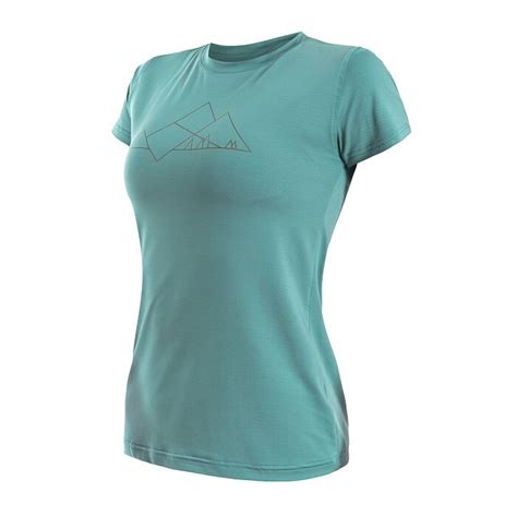 Sensor Coolmax Tech Mountains Wom Tee Ss Mint Sensor Activewear
