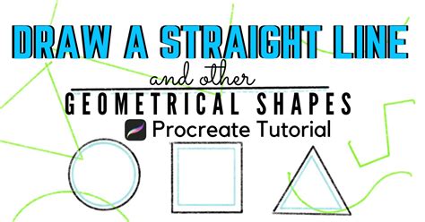 How To Draw Straight Lines With Procreate
