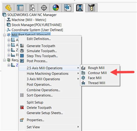 Solidworks Cam 2 5 Axis Milling Export General V1 Engineering Forum