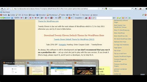 Twenty Eleven Wordpress Default Theme Download Here Youtube