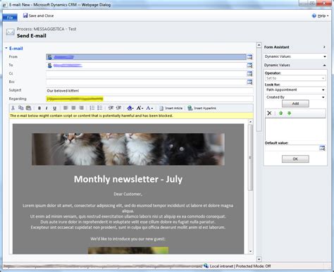 stunning rich html e mails with dynamics crm 2011 episode i