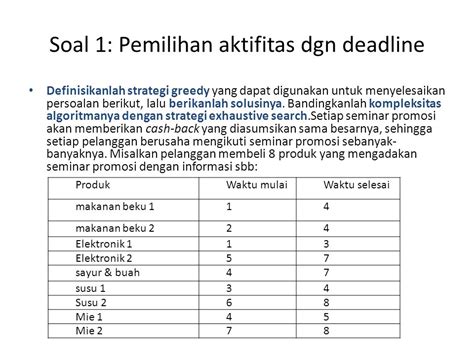 13 Contoh Soal Strategi Algoritma Contoh Soal Terbaru