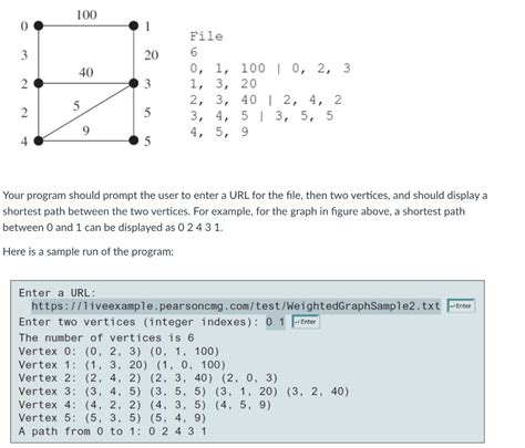 Solved Write A Program That Reads A Connected Graph From A