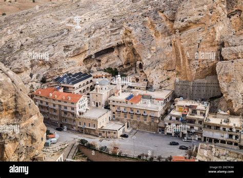 Syria Malula Maaloula Greek Orthodox Convent Of Saint Thecla Stock
