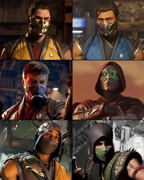 Several Different Pictures Of The Same Character In Video Games