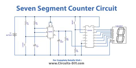 simple seven segment counter circuit