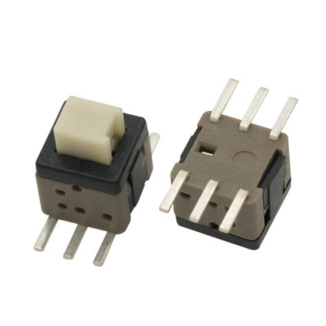 Push Button Switch Smd Self Locking 6 Pin For Appliance Key Switch