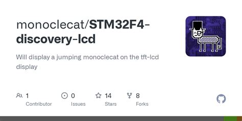 GitHub Monoclecat STM F Discovery Lcd Will Display A Jumping Monoclecat On The Tft Lcd Display