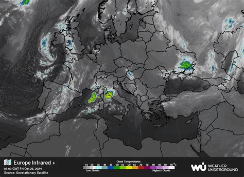 Europe Global Infrared Satellite Satellite Maps Weather Underground