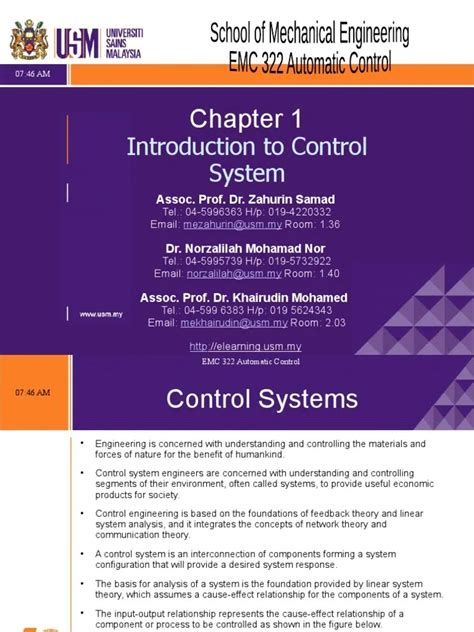 elearning usm my chapter 1 lecture 1 introduction to control system