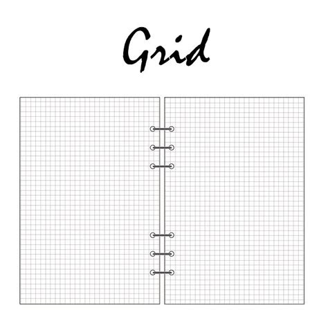 Yume A7 A6 A5 45 Sheets 100gsm Planner Loose Leaf Paper Insert Refill Bullet Journal 6 Holes