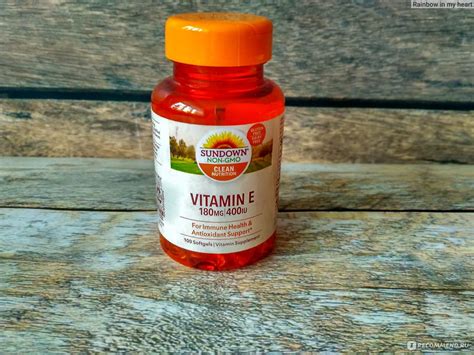 БАД Sundown vitamin E - «Бюджетные витамины для здоровья кожи, волос и ...