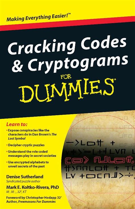 Cracking Codes And Cryptograms For Dummies Freelibros