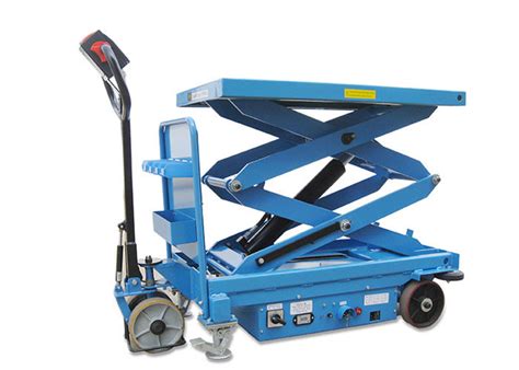800kg 300 Kg Hydraulic Self Propelled Scissor Lift Table Truck Mobile