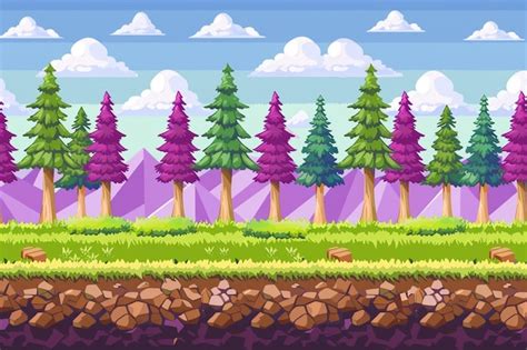 Premium Photo Platform Game Background