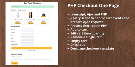 Ecommerce PHP Checkout One Page By Devappsolution Codester