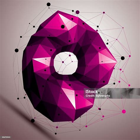 3 D 벡터 추상적임 디자인식 오브젝트입니다 다각형 복잡한 그림 0명에 대한 스톡 벡터 아트 및 기타 이미지 0명 3차원 형태 건설 산업 Istock