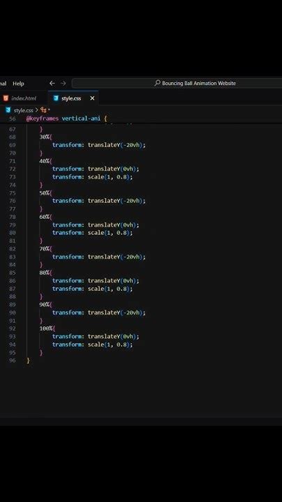 Bouncing Ball Animation In Htmlcssjswebdevelopmenthtmlcssjavascriptfrontenddevelopment