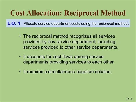 Service Department And Joint Cost Allocation Ppt
