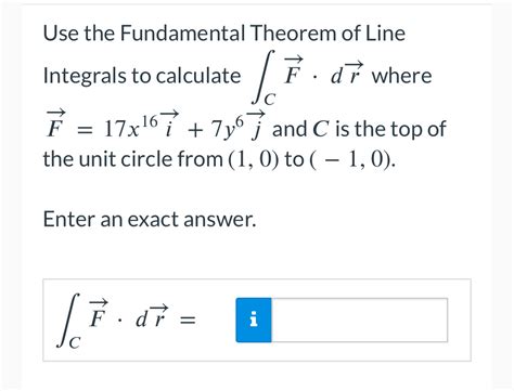 Solved Use The Fundamental Theorem Of Line Integrals To