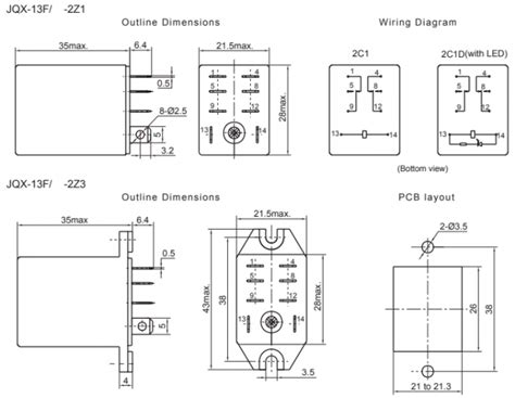 JQX F D Series AC DC V V DPDT Pin Electromagnetic Relay