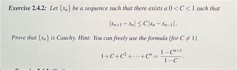 Solved Exercise Let Xn Be A Sequence Such That Chegg