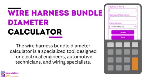 Wire Harness Bundle Diameter Calculator