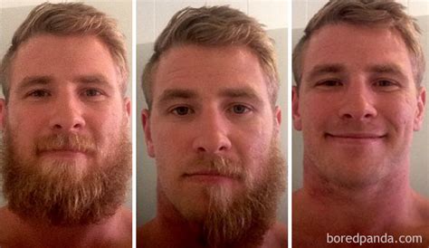 50 Men Before And After Shaving Their Beards Bored Panda