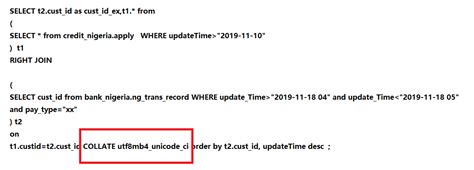 illegal mix of collations utf8mb4 general ci implicit and utf8mb4