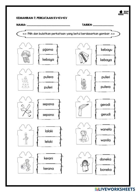 Lembaran Kerja … Free Interactive Worksheets 5052851