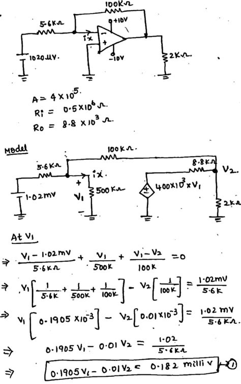 Solved Review Part A Analysis Of An Op Amp Circuit Using A