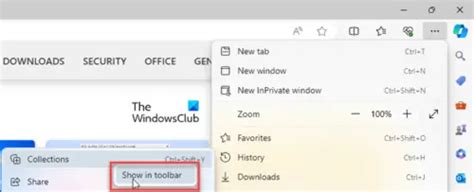 How To Show Or Hide Collections Button In Microsoft Edge Browser