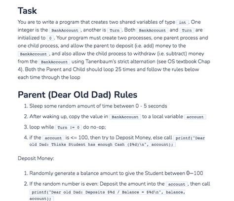 Solved Task You Are To Write A Program That Creates Two Chegg