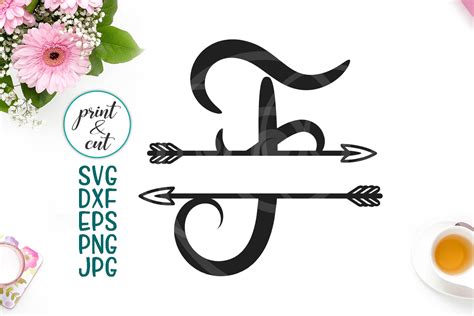 Split Monogram Font F Graphic By Cornelia · Creative Fabrica