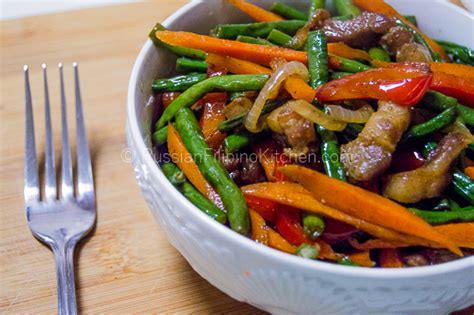 Ginisang Sitaw (Sauteed Long Beans With Pork) – Russian Filipino Kitchen