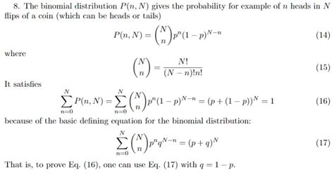 Solved The Binomial Distribution P N N Gives The Chegg