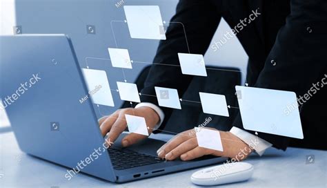 Chart Scheme Hierarchy Management Of Corporate Digital Technology Of Business Process And