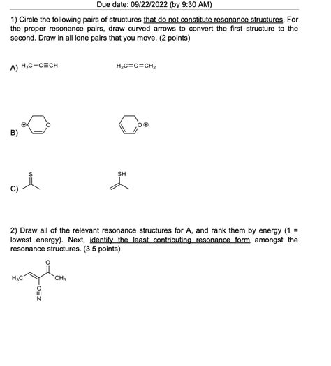 Solved 1) Circle the following pairs of structures that do | Chegg.com