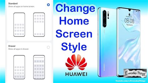 How To Change Home Screen Style In Huawei Smartphones Standard VS Drawer In Huawei
