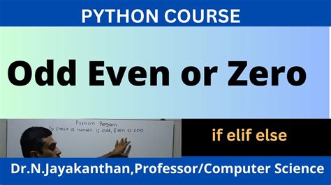 Python Program To Check If A Number Is Odd Even Or Zero Simple Tutorial Youtube