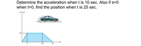 Solved Determine The Acceleration When T Is Sec Also If Chegg Com