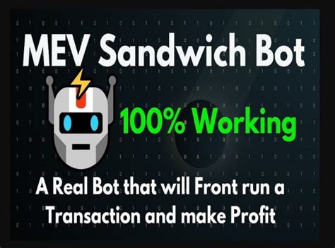 profitable crypto volume bot mev bot sandwich bot front running bot on
