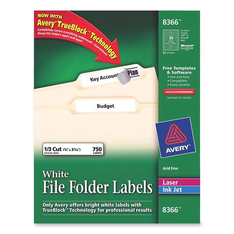 Avery File Label Template 8366 Free Word Template