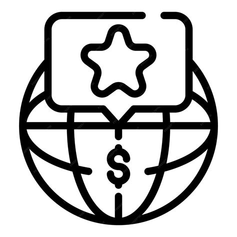 Premium Vector Global Store Icon Outline Global Store Vector Icon For Web Design Isolated On